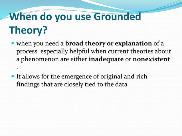 Grounded theory | PPT