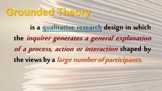Grounded theory research method | PPT