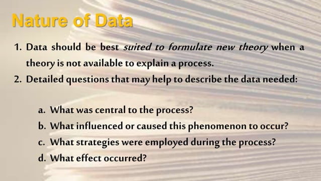 Grounded theory research method | PPT