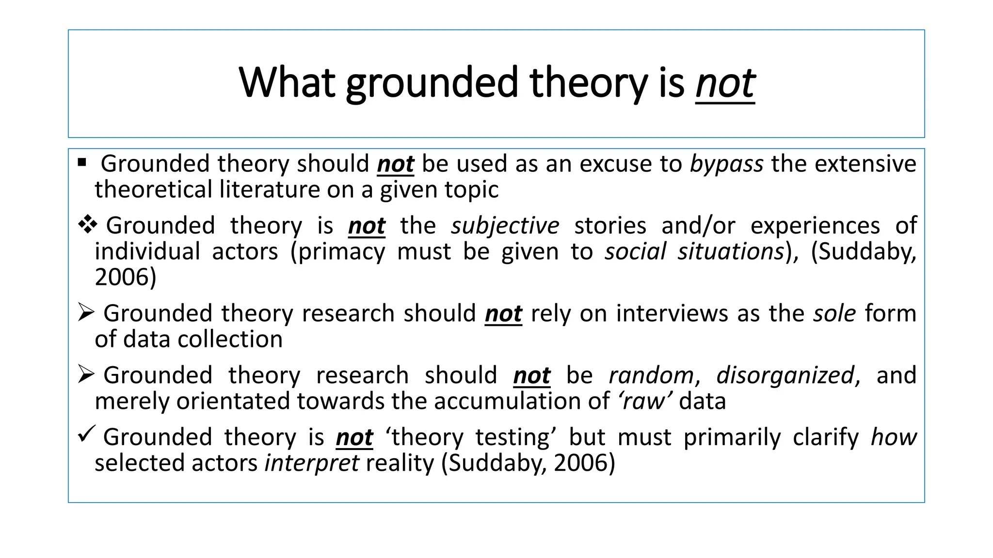 Qualitative methods:Grounded Theory in IR | PPTX
