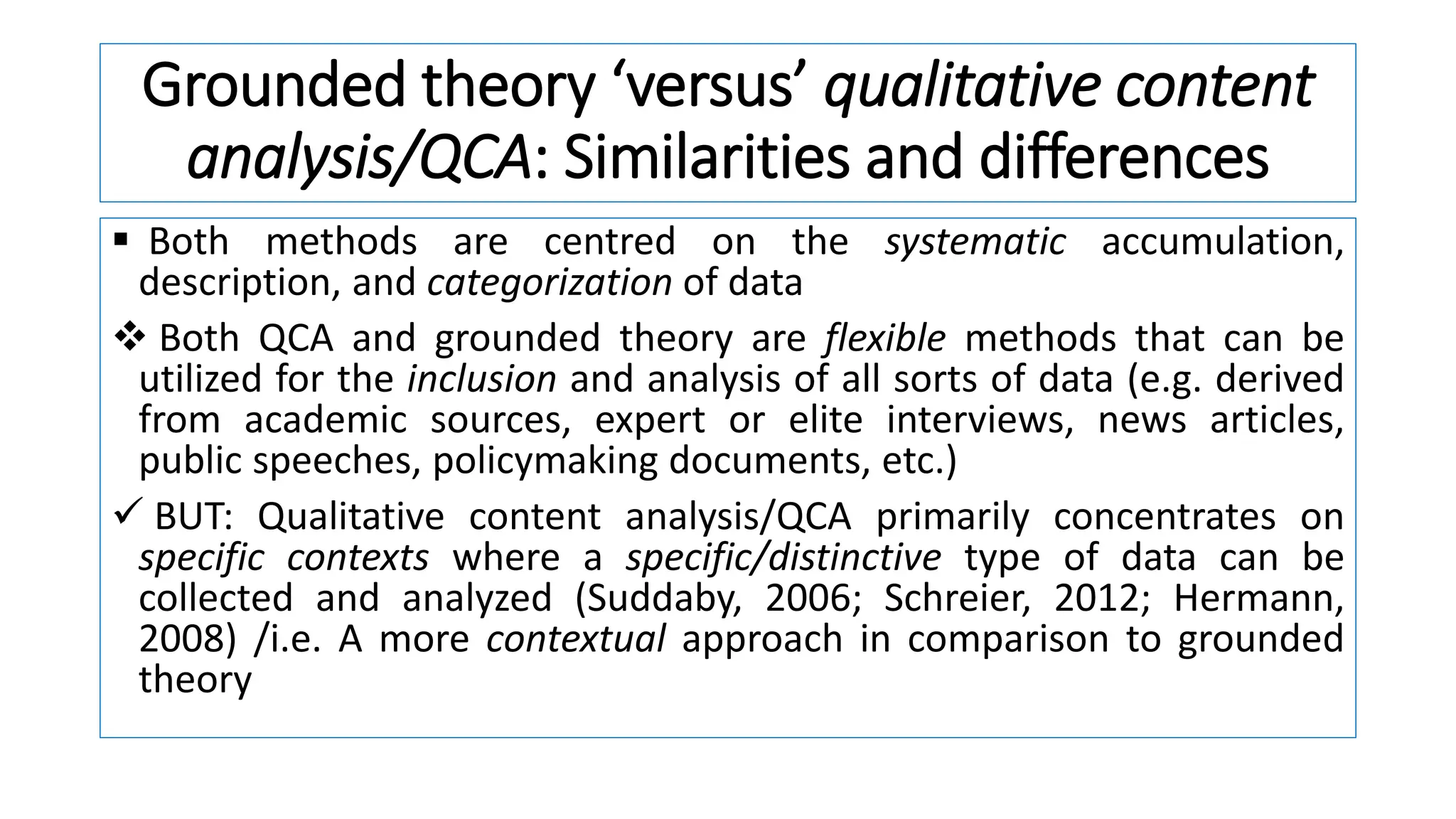 Qualitative methods:Grounded Theory in IR | PPTX