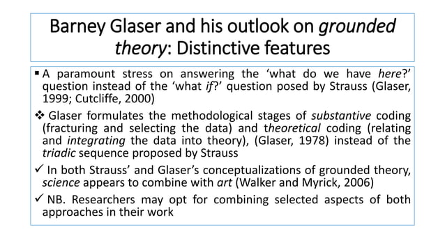 Qualitative methods:Grounded Theory in IR | PPTX
