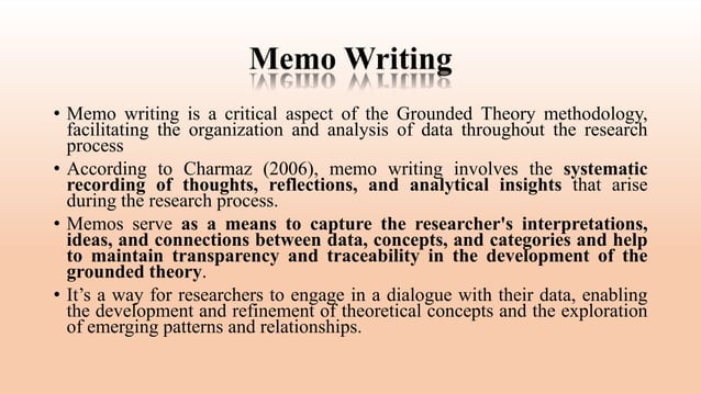 Grounded Theory Qualitative Research MethodPpt | PPTX