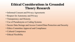 Grounded Theory Qualitative Research MethodPpt | PPTX