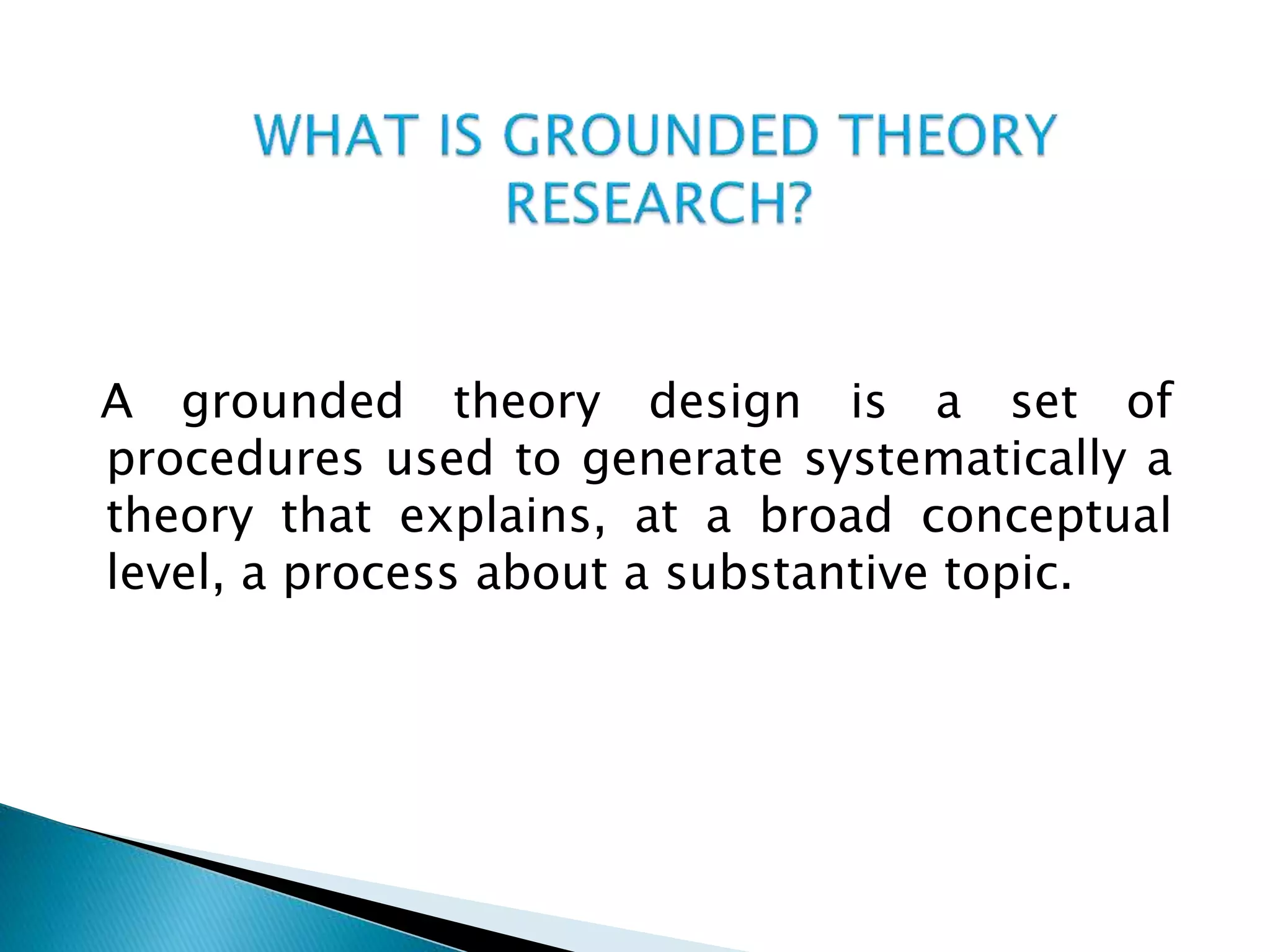 Grounded theory research | PPTX
