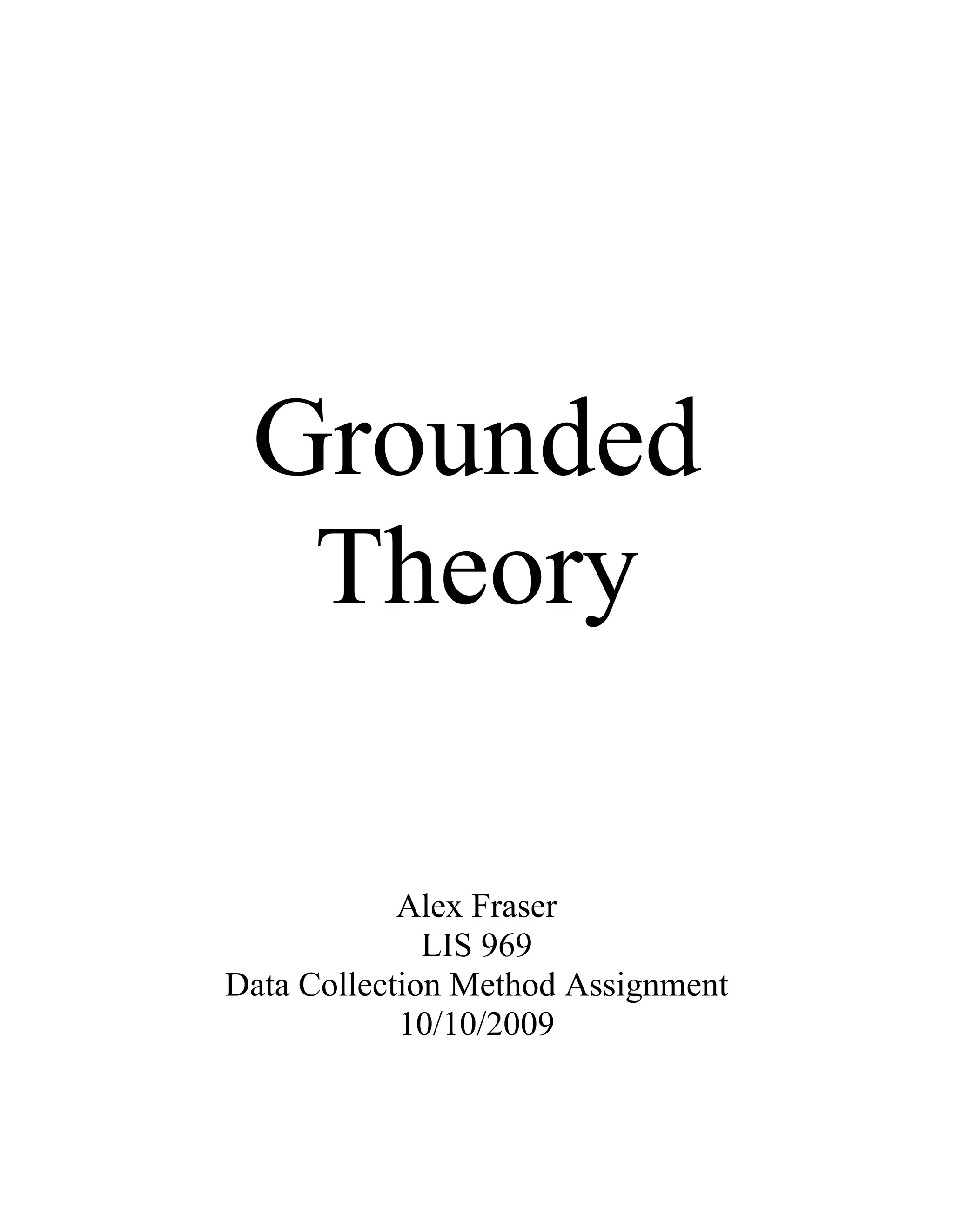 Grounded Theory | DOC