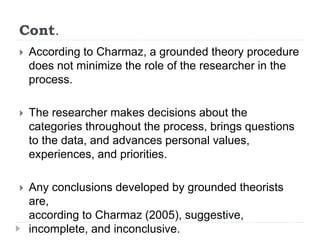 Grounded theory | PPTX