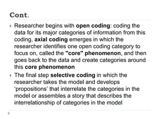 Grounded theory | PPTX