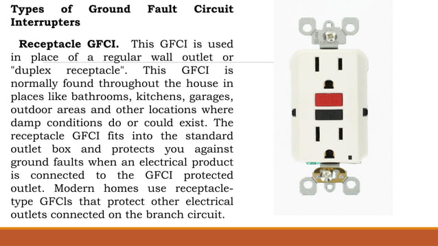 Ground Fault Circuit Interrupter GFCI.pptx | Gas and Electric | Home ...