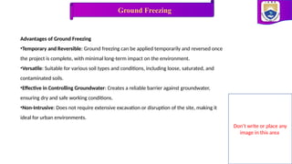 Ground improvement techniques ground freezing | PPTX