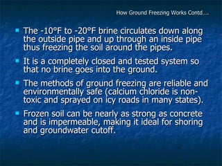 Ground freezing..ll