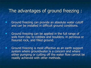 Ground freezing..ll