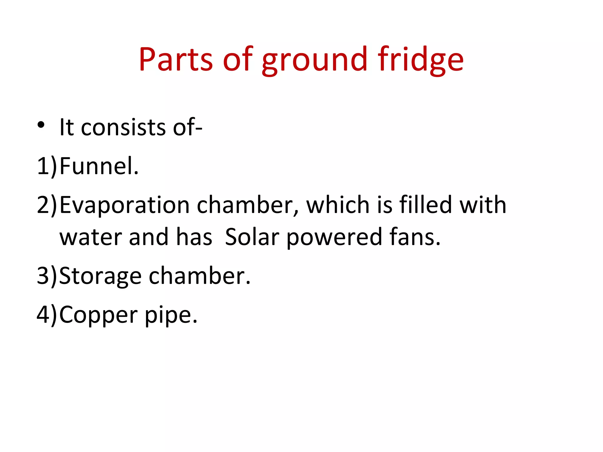 Ground fridge | PPT