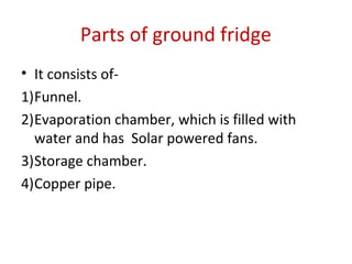 Ground fridge | PPT