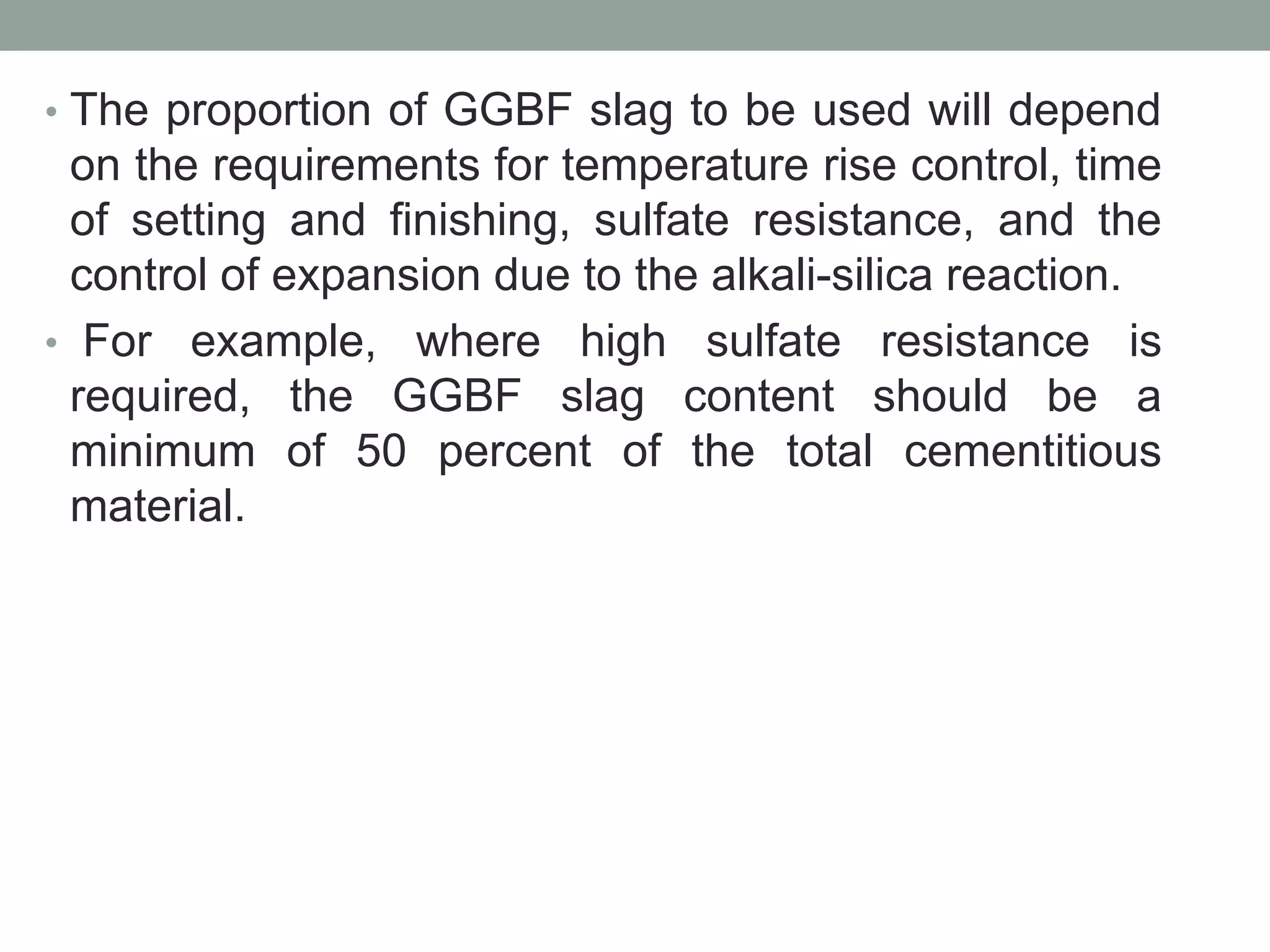 Ground granulated blast furnace slag | PPTX
