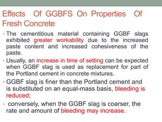 Ground granulated blast furnace slag | PPTX
