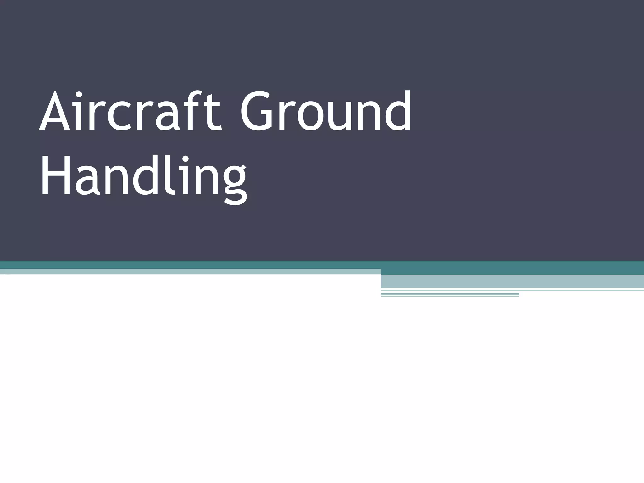 Airport Ground Handling (Introduction) | PPT
