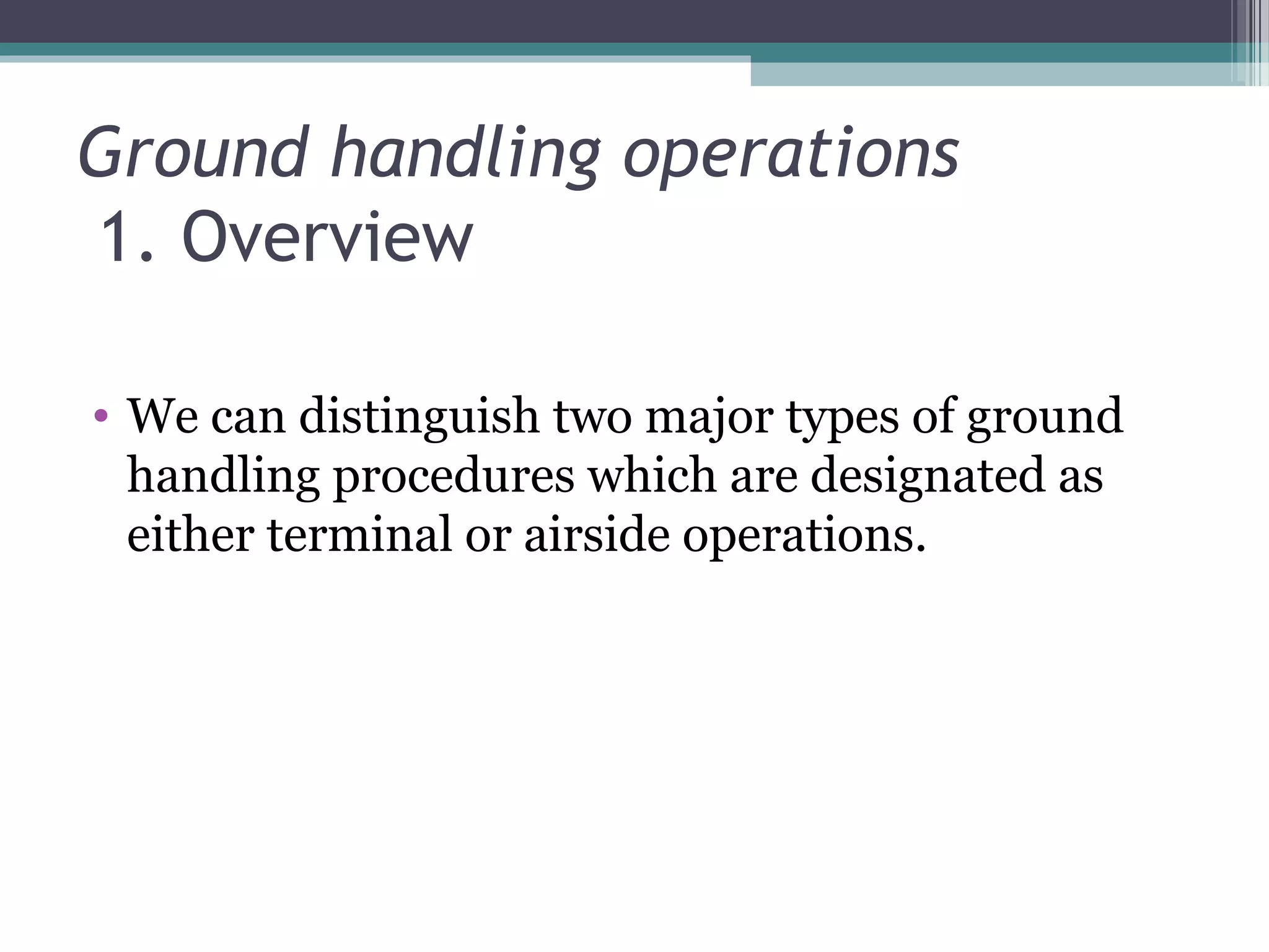 Airport Ground Handling (Introduction) | PPT