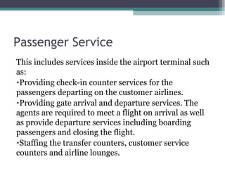 Airport Ground Handling (Introduction) | PPT