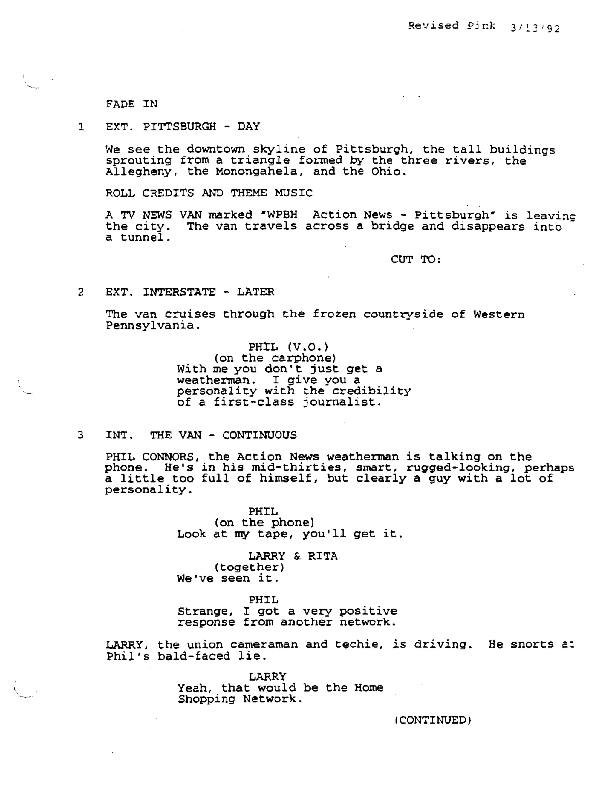 Groundhog Day Screenplay by Danny Rubin - for educational purposes | PDF