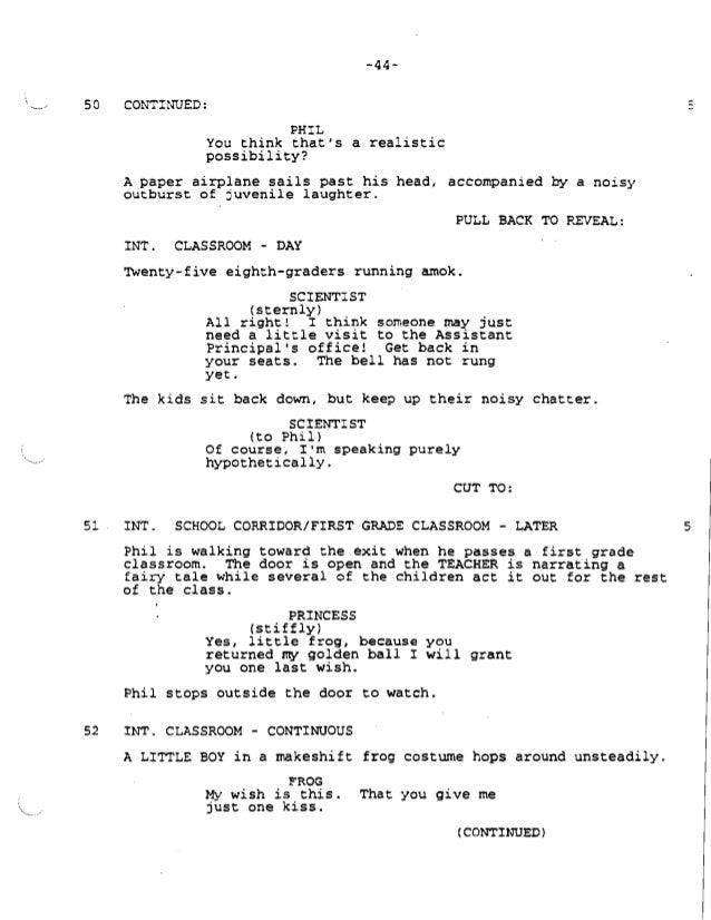 Groundhog Day Screenplay by Danny Rubin - for educational purposes