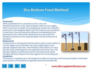 VIBROFLOTATION - Ground Improvement - Welcome to a New Era... | PPTX