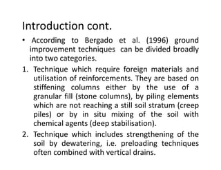 Ground improvement technique | PDF