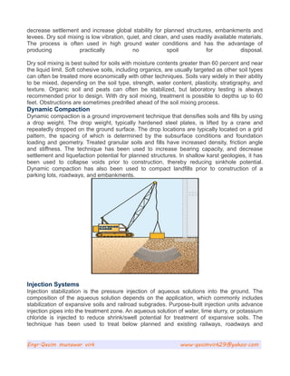Ground improvement techniques | PDF