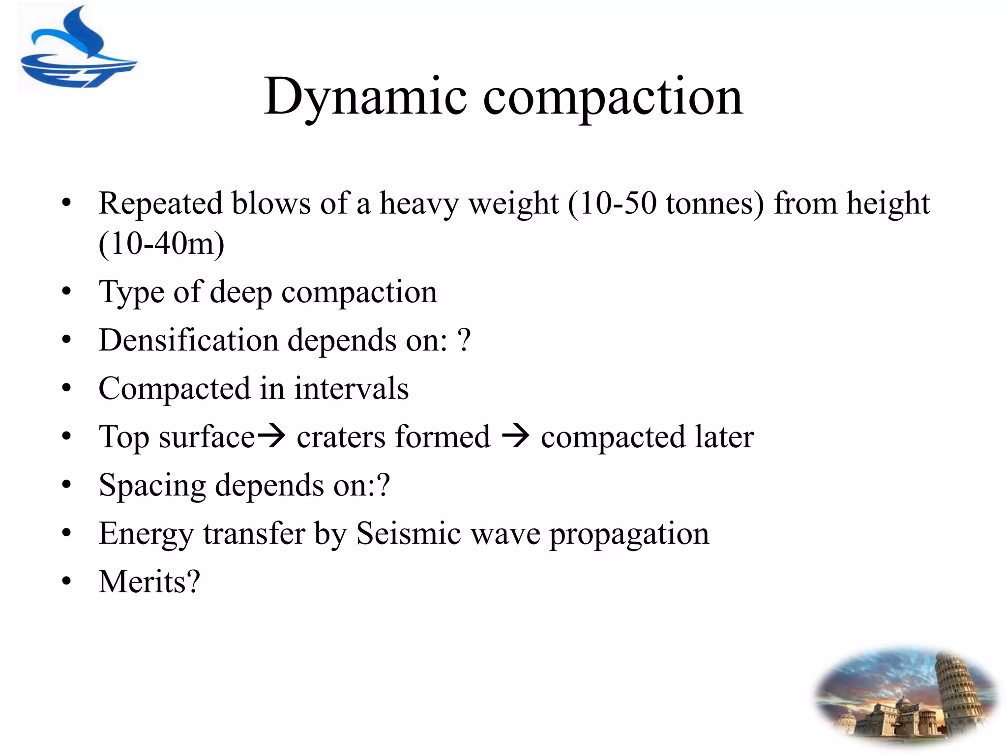 Ground improvement techniques compaction vibration | PDF