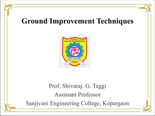 Ground improvement techniques | PPT