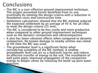 Ground improvement using rapid impact compaction | PPTX