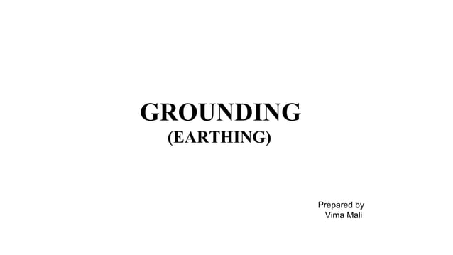 Grounding | PPT