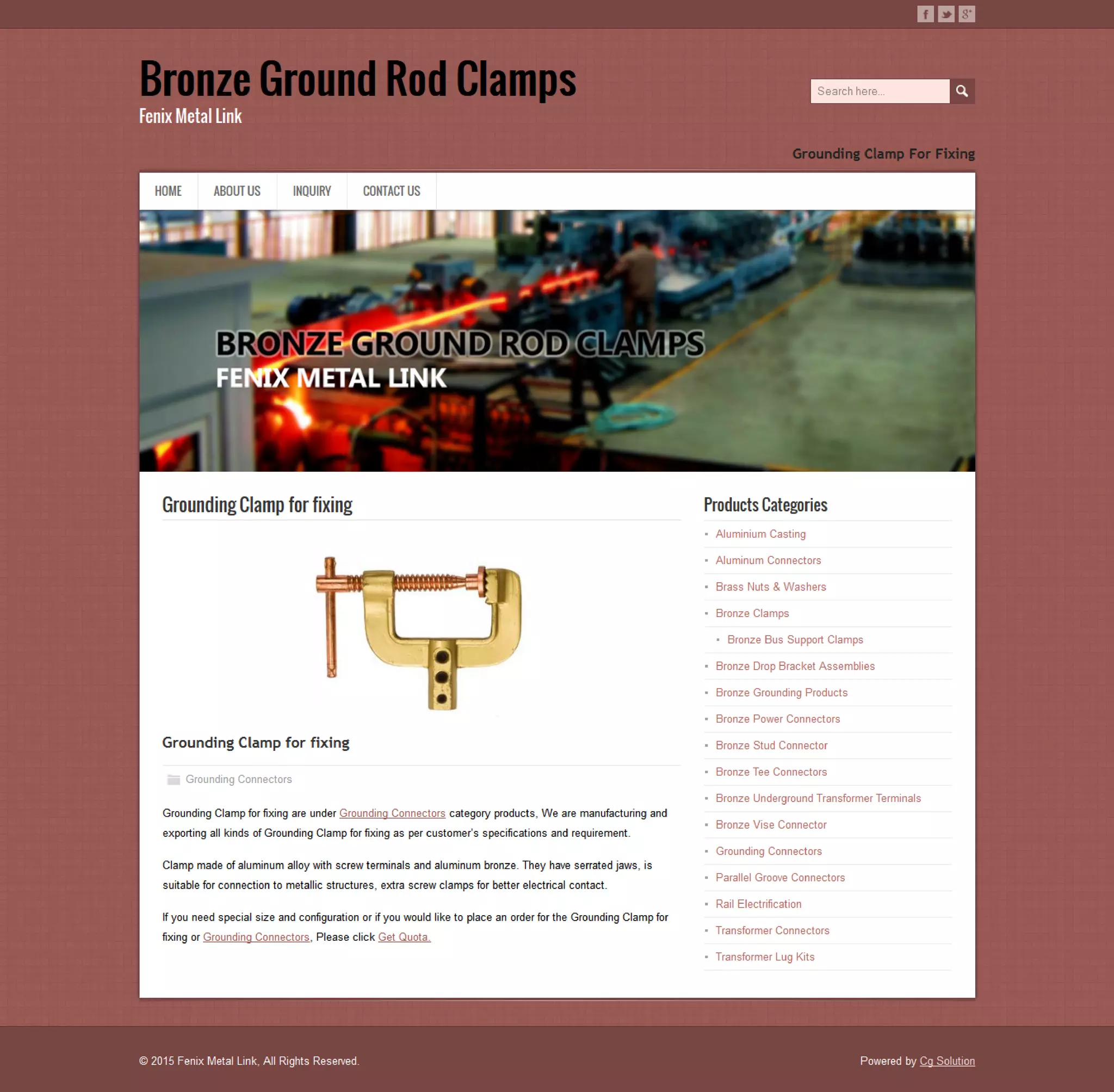 Grounding clamp for fixing | PPT