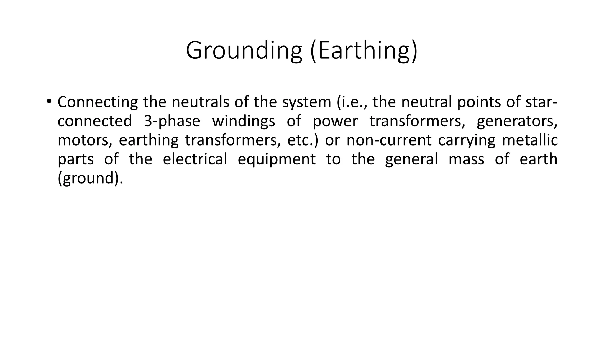 Earthing grounding protection Difference between earthing and grounding ...