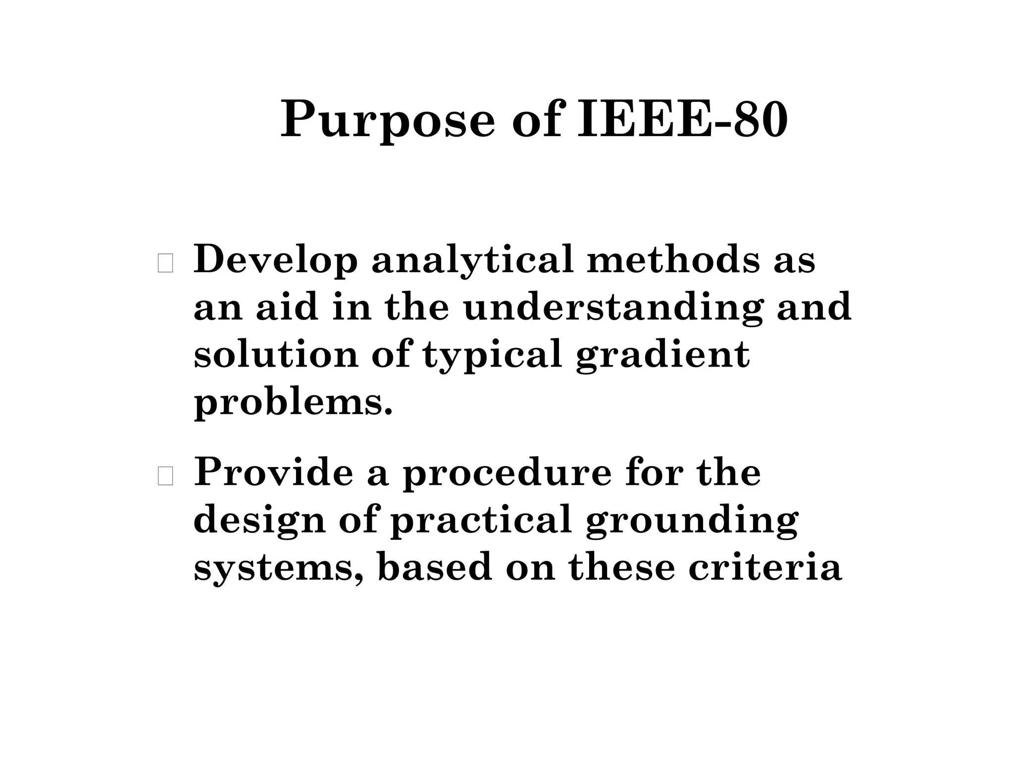 GUÍA IEEE PARA LA SEGURIDAD EN EL ATERRAMIENTO DE SUBESTACIONES EN CA | PPT
