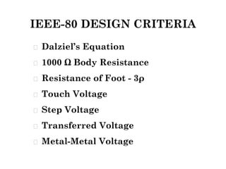 GUÍA IEEE PARA LA SEGURIDAD EN EL ATERRAMIENTO DE SUBESTACIONES EN CA | PPT