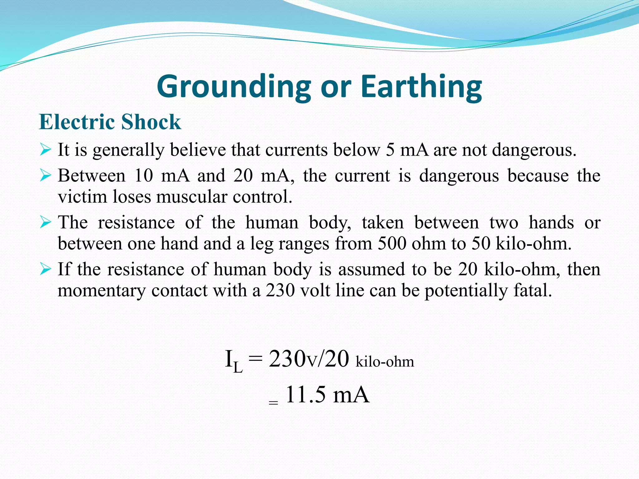 Grounding, neutral & earthing | PPTX