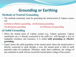 Grounding, neutral & earthing | PDF