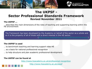 Grounding of the UN CPD Scheme in the UKPSF | PPTX