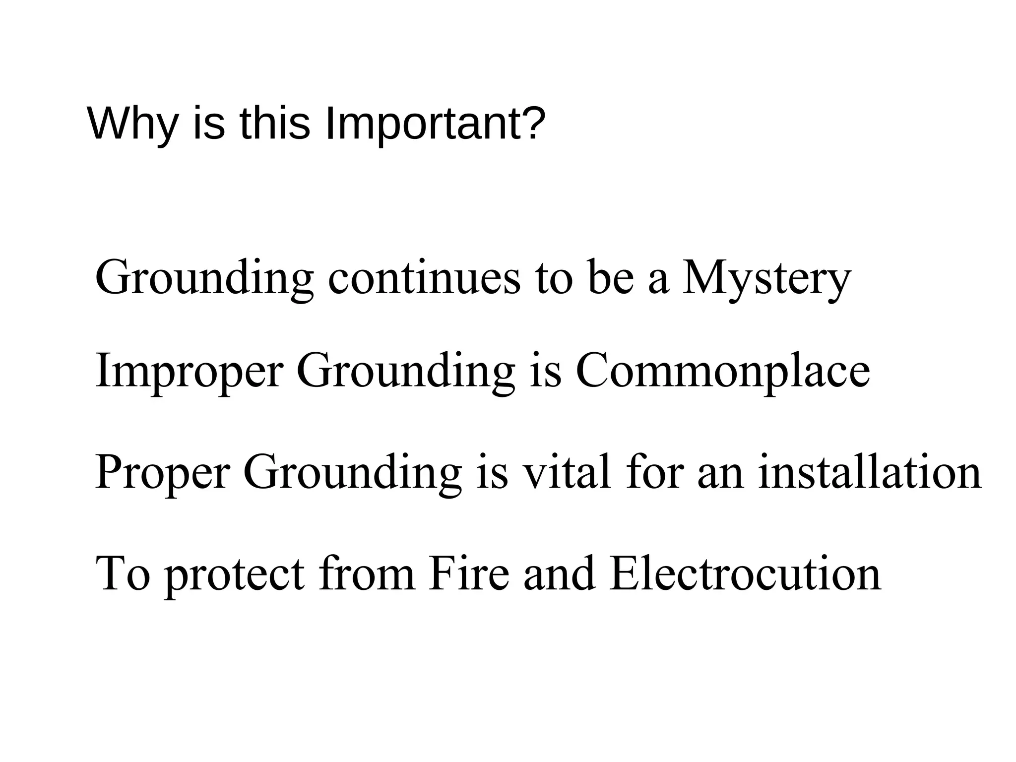 Grounding presentation | PPT