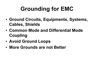 ATI's Grounding and Shielding for EMC Technical Training Short Course Sampler | PPT