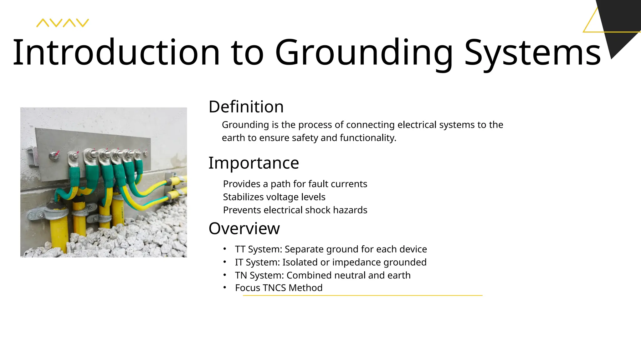 Grounding system using TN-C-S Method pptx | PPTX