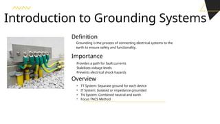 Grounding system using TN-C-S Method pptx | PPTX