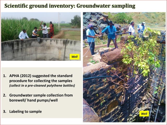 Ground inventory and geospatial techniques for estimation of groundwater quality | PPT