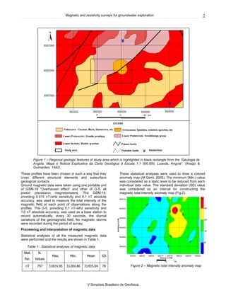 Ground magnetic and resistivity surveys for groundwater exploration | PDF