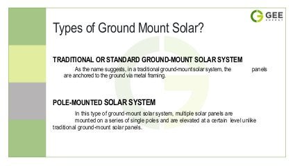 Ground Mount Solar System | Ground Solar - GEE Energy | PPTX