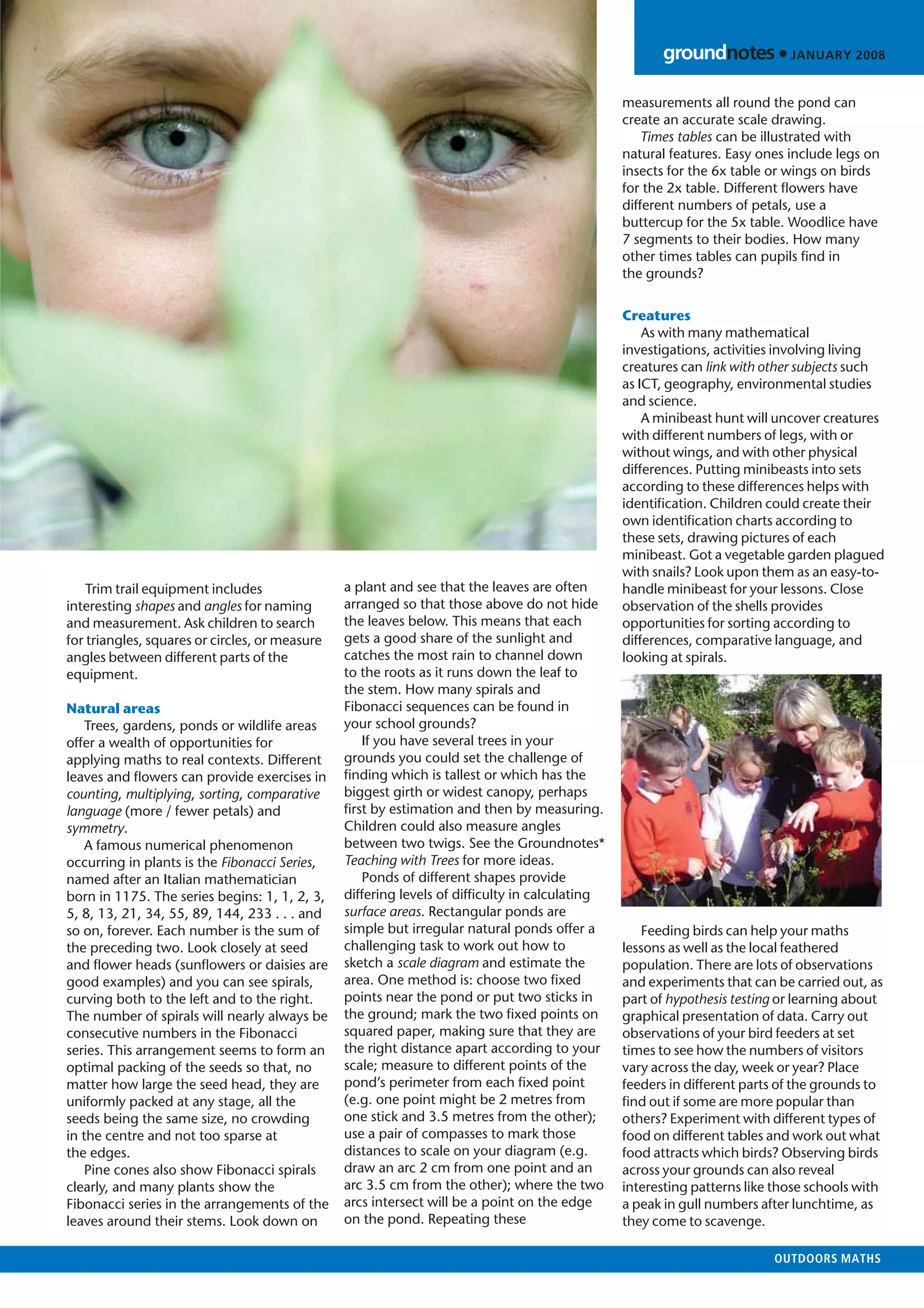 Outdoor Math: Outdoor Learning and Play | PDF