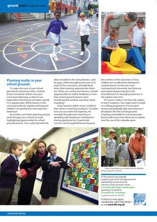 Outdoor Math: Outdoor Learning and Play | PDF