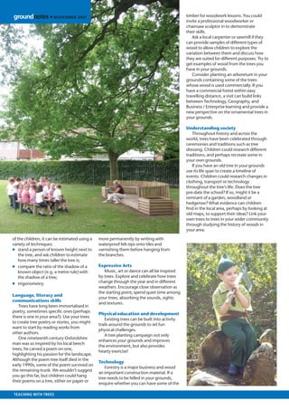 Teaching with Trees: Outdoors Learning at School Grounds | PDF