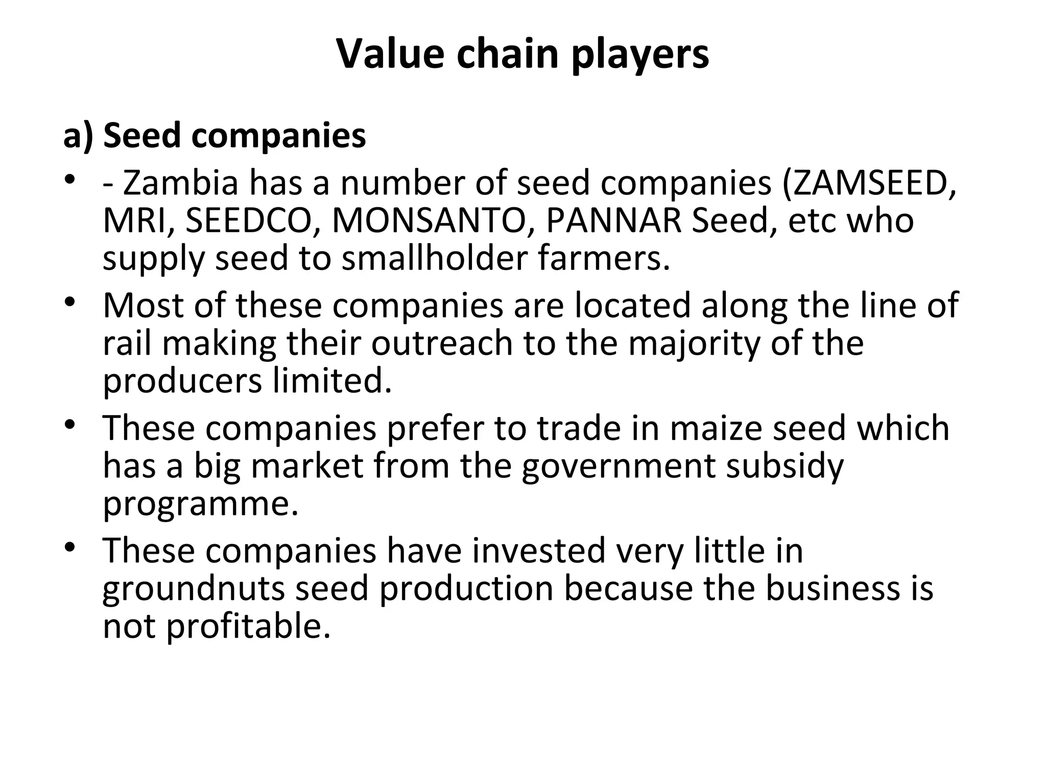 Groundnuts value chain analysis for zambia ppp | PPT